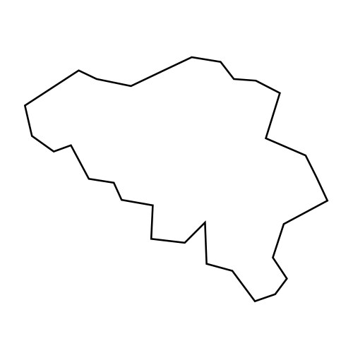 Belgium simplified outline map Royalty Free Vector Image