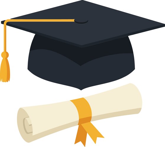 Graduation Cap Yellow Flat Vector Images (over 300)