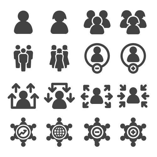 Crowd icon Royalty Free Vector Image - VectorStock