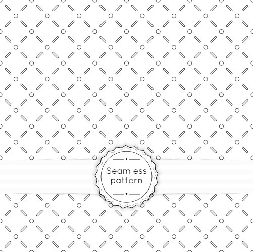 Circle seamless pattern Royalty Free Vector Image