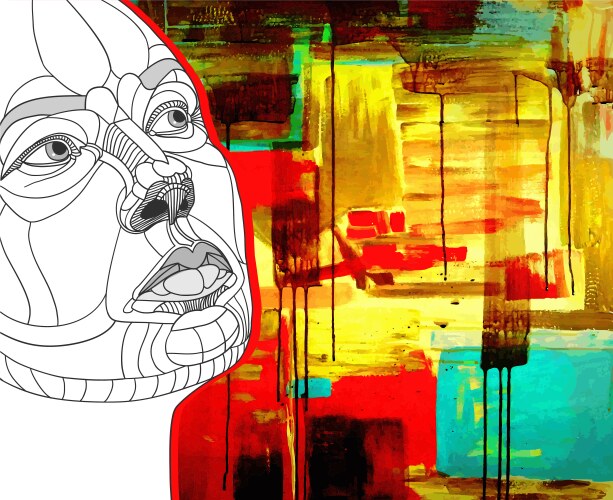 Abstract Face Vector Images (over 190,000)