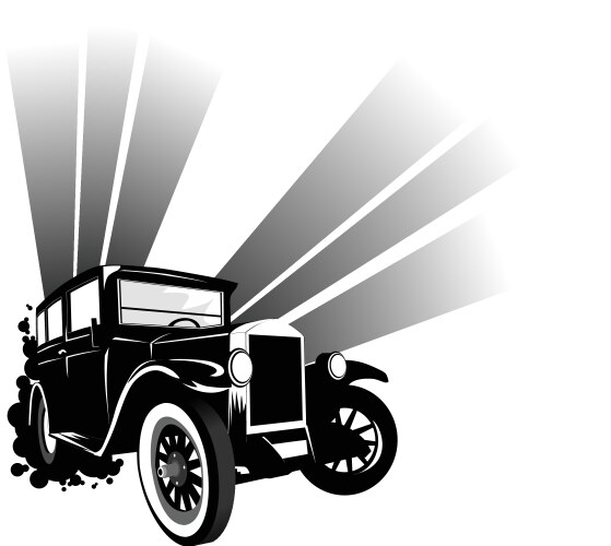 Vintage classic car Royalty Free Vector Image - VectorStock