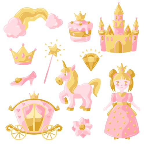Princess shield Royalty Free Vector Image - VectorStock