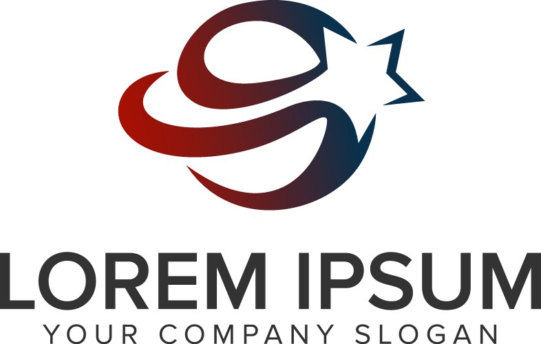 Star network topology lan design networking Vector Image