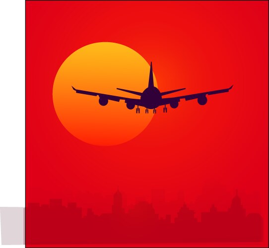 Plane Sunset Vector Images (over 2,400)