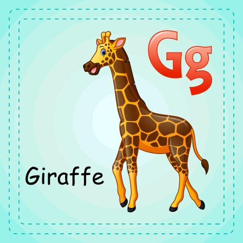 Flashcard letter t is for table Royalty Free Vector Image