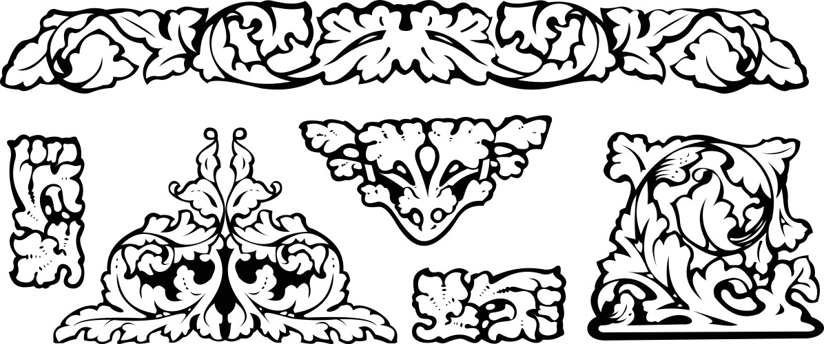 Baroque clipart Royalty Free Vector Image - VectorStock