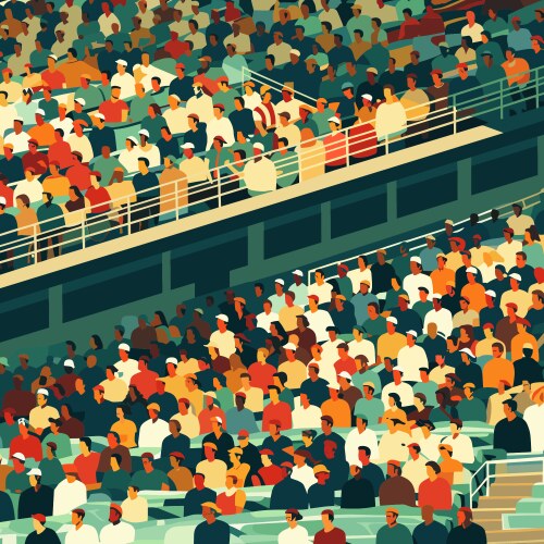 Stadium Crowd Vector Images (over 2,700)