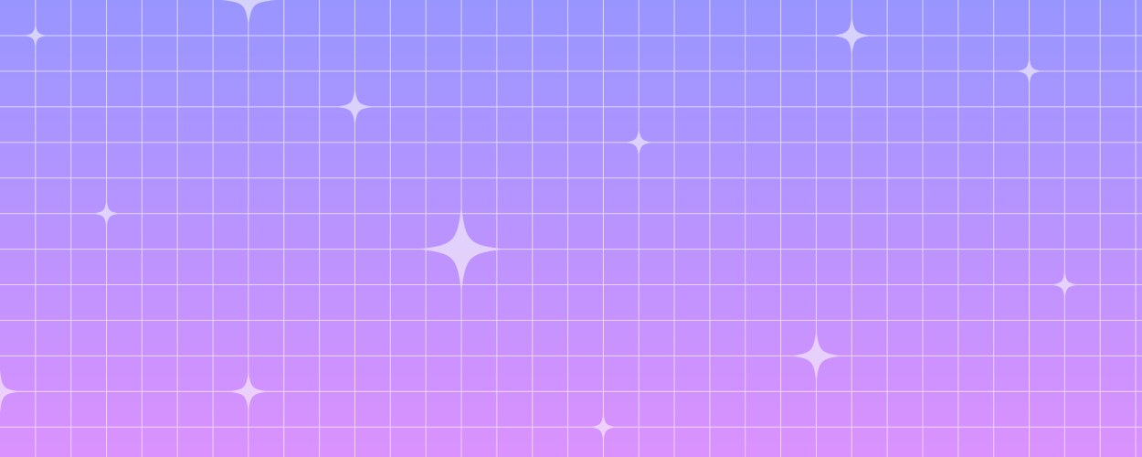 Checkered gradient background with stars pastel Vector Image