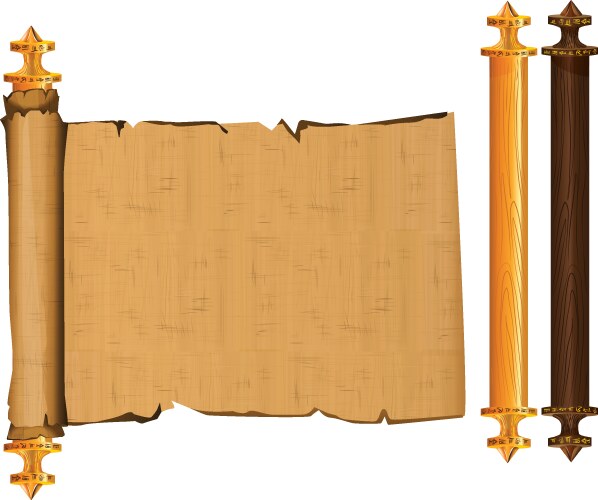 Ancient scroll Royalty Free Vector Image - VectorStock