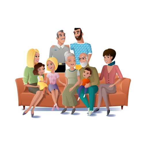 Family Gathering Vector Images (over 2,900)