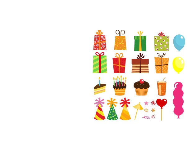 Happy birthday banner party flags Royalty Free Vector Image