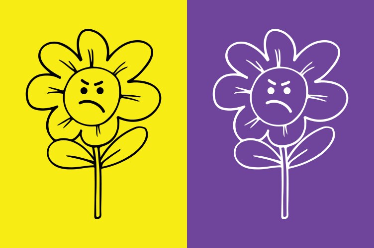 Angry Flower Vector Images (over 1,900)