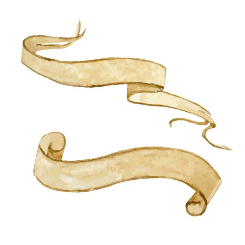 Three red ribbons with gold stripes Royalty Free Vector