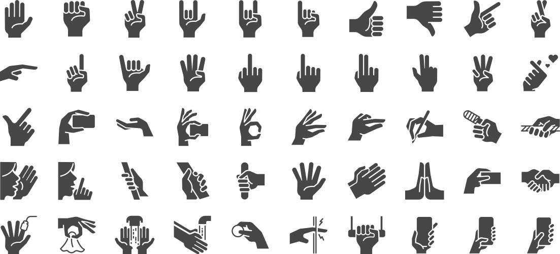 Set push pull sign Royalty Free Vector Image - VectorStock