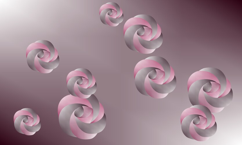 A composition of round figures different sizes Vector Image