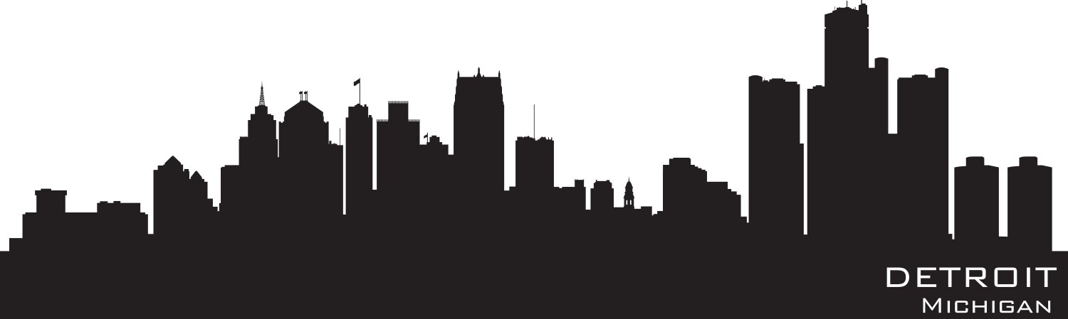Grand rapids michigan skyline Royalty Free Vector Image