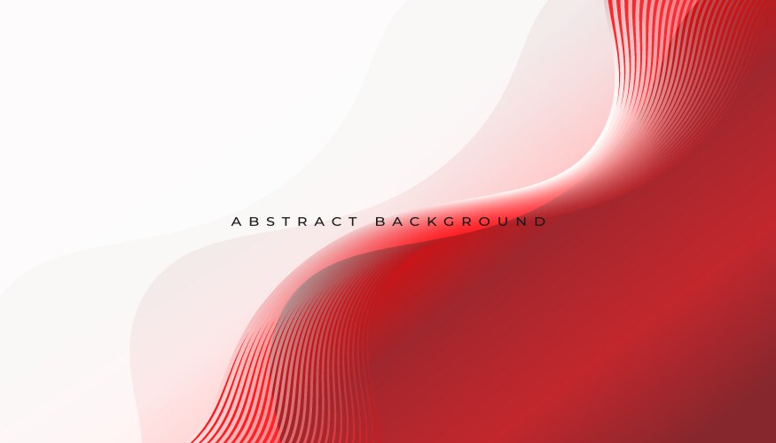 Red curve on a white background Royalty Free Vector Image