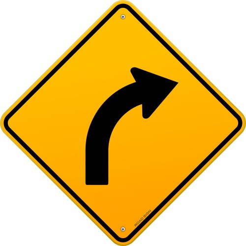 Blue sign with two arrows Royalty Free Vector Image