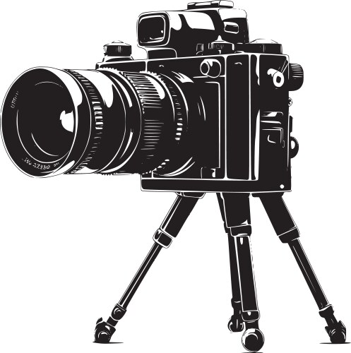 Dslr camera silhouette Vector Images & Graphics for Commercial Use ...