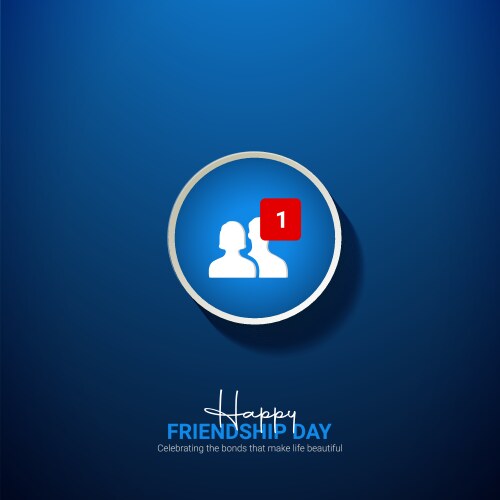 Happy friendship day creative ads design friends Vector Image