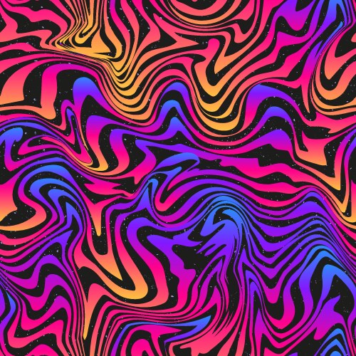 Psychedelic circular optical pattern with trendy Vector Image