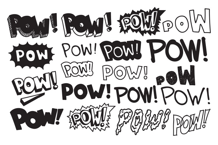 Pow Shapes Vector Images (over 650)