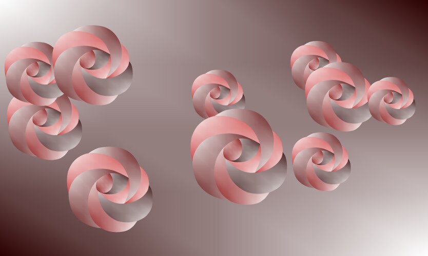 A composition of round figures different sizes Vector Image