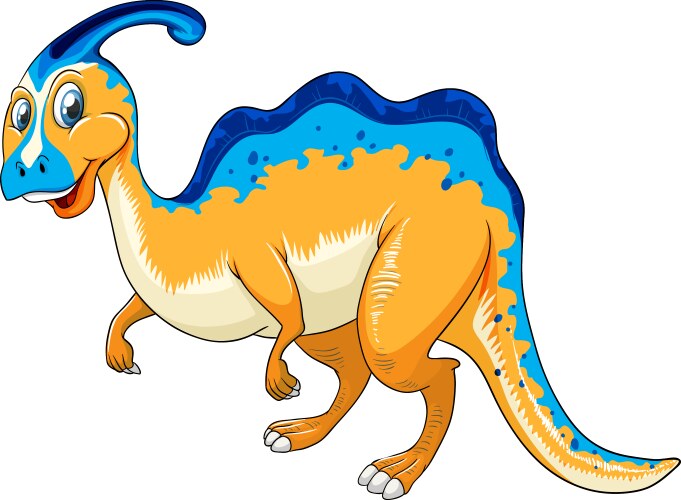 Cartoon stegosaurus dinosaur prehistoric character