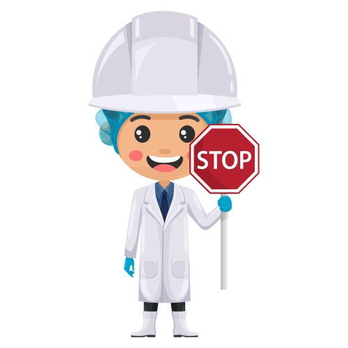 Quality control supervisor in food production Vector Image