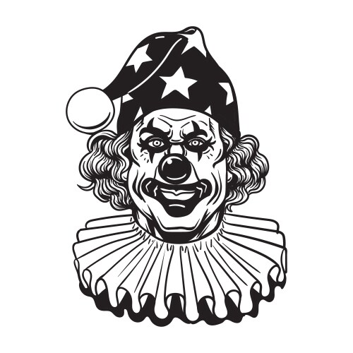 Clown Line Drawing Vector Images (over 1,400)