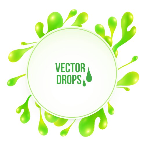 Diagonal chocolate flow with round drops Vector Image
