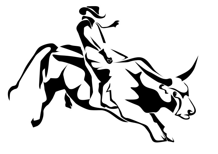 Bull Riding Vector Images (over 1,300)