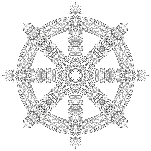 Dharma Wheel Vector Images (over 810)