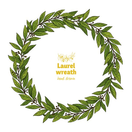 Green Laurel Wreath Vector Images (over 3,600)