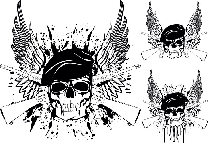 Skull blood Royalty Free Vector Image - VectorStock