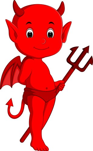 Devil kid Royalty Free Vector Image - VectorStock