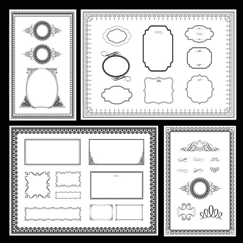 Flourish frame Royalty Free Vector Image - VectorStock