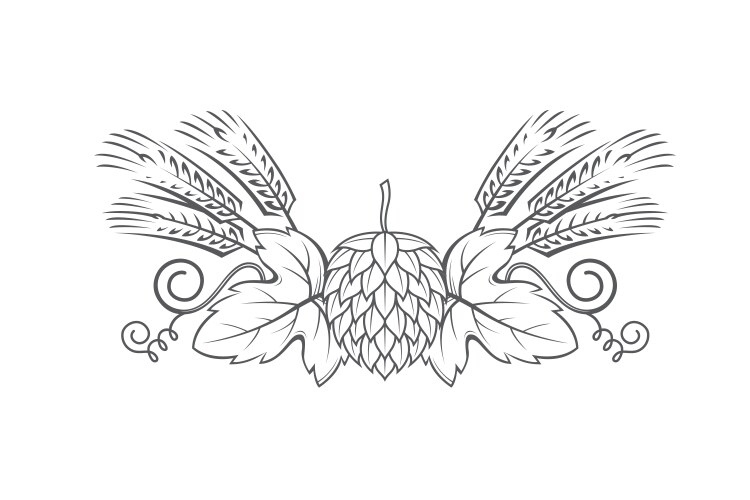 Wheat character cute cartoon cereal plant barley Vector Image