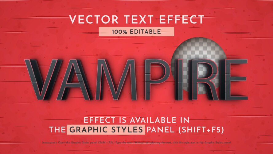 Tartan editable text effect graphic style mockup Vector Image