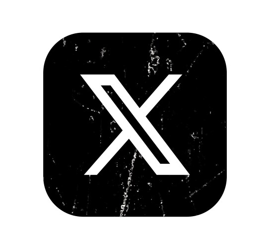 Set of x - twitter mobile app icons isolated Vector Image