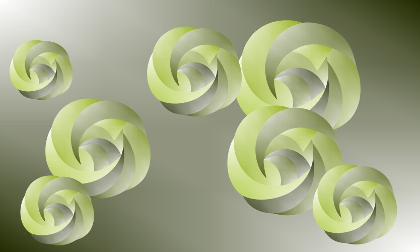 A composition of round figures different sizes Vector Image