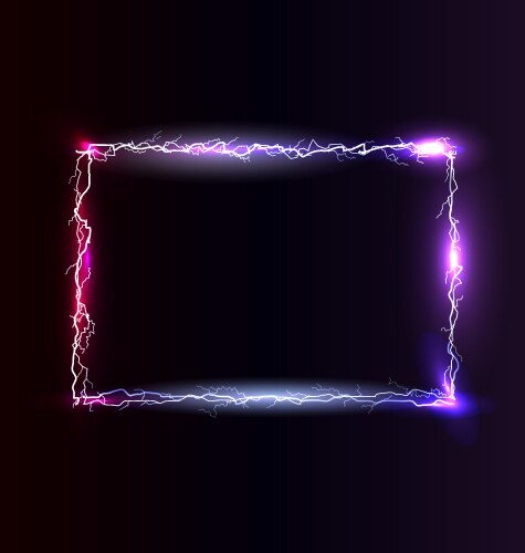 Rectangular frame with light effects Royalty Free Vector