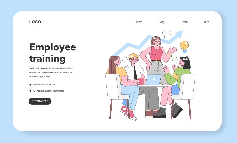 Teamwork in action flat Royalty Free Vector Image