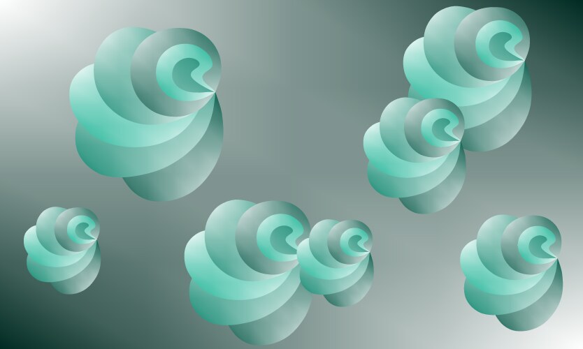 A composition of round figures different sizes Vector Image