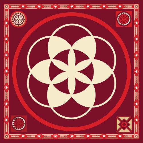 Life seed mandalas designs Royalty Free Vector Image