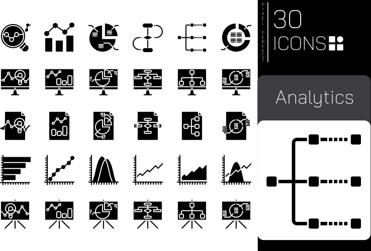 Diagram solid Royalty Free Vector Image - VectorStock