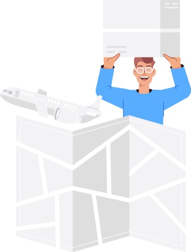 Basic rgbcharacter based flat of gift Royalty Free Vector