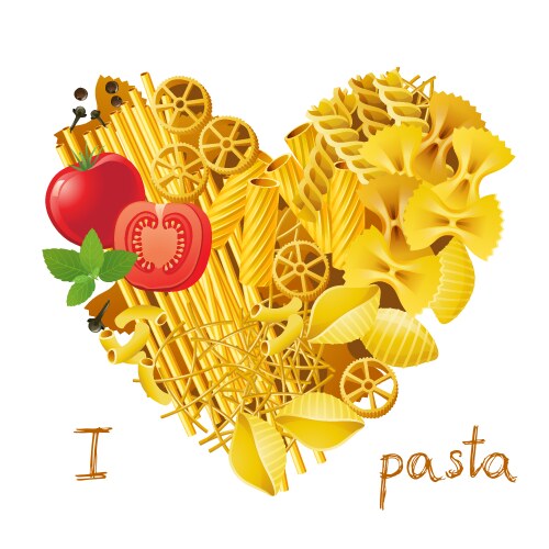 Italian pasta spaghetti on plate Royalty Free Vector Image