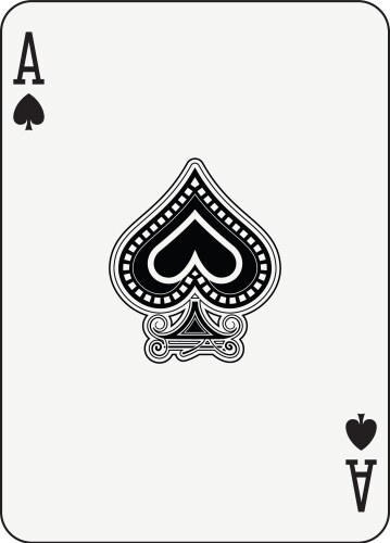 Ace of spades Royalty Free Vector Image - VectorStock